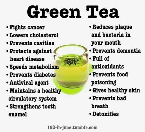 What are the health benefits of drinking green tea?