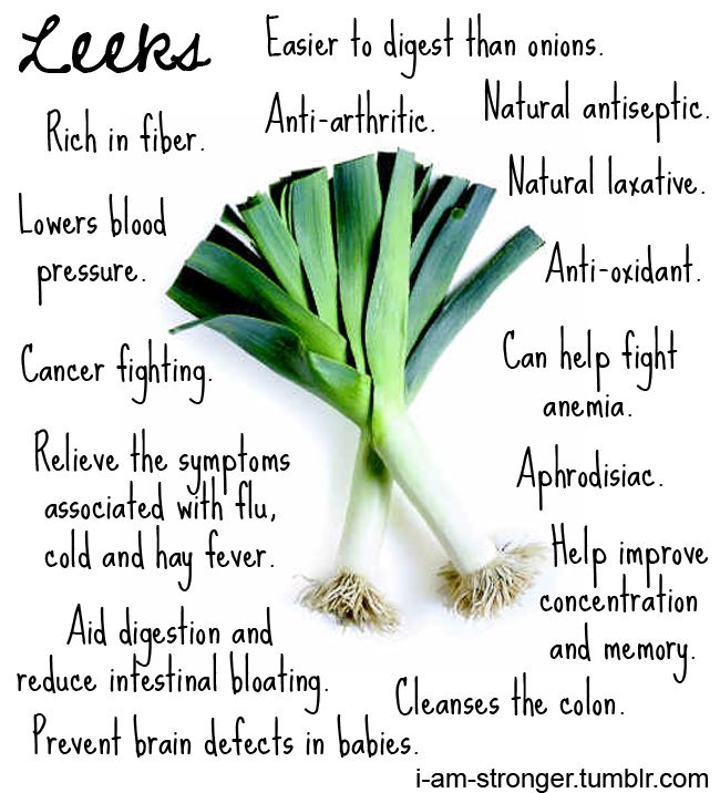 What are the health benefits of eating leeks?