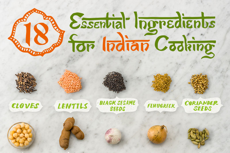 What are the main ingredients in Indian cuisine?