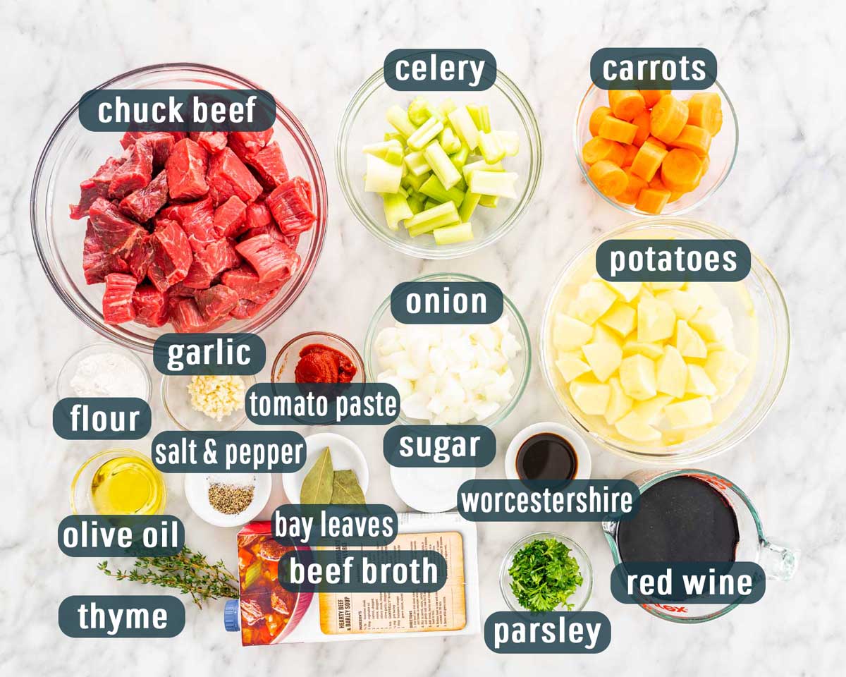 What are the main ingredients of the Irish stew?