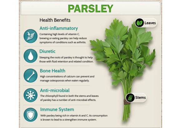 What are the most common uses for parsley?