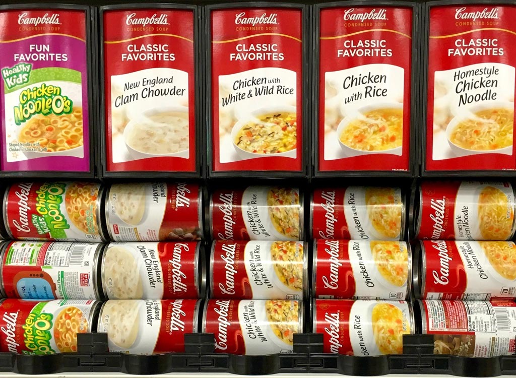 What are the most popular canned soups?