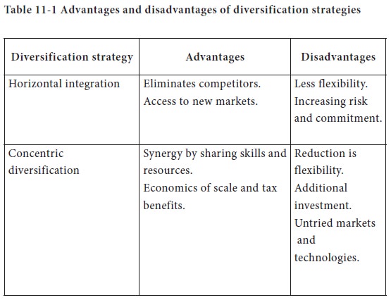 What are the pros and cons of diversification?