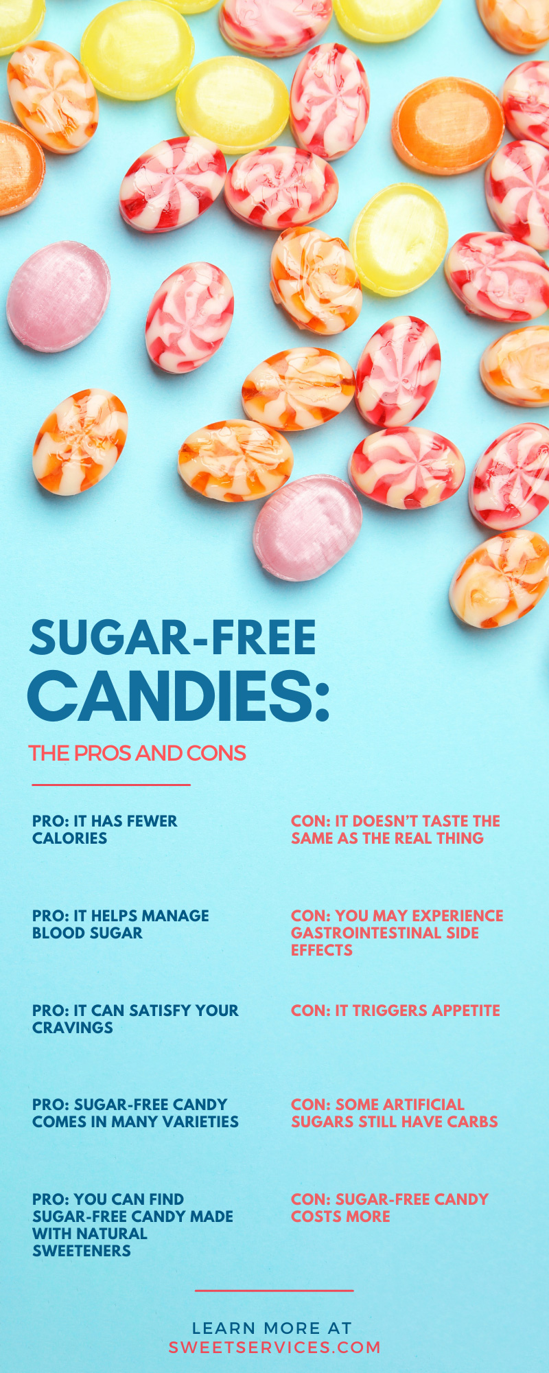 What are the side effects of sugar-free sweets?