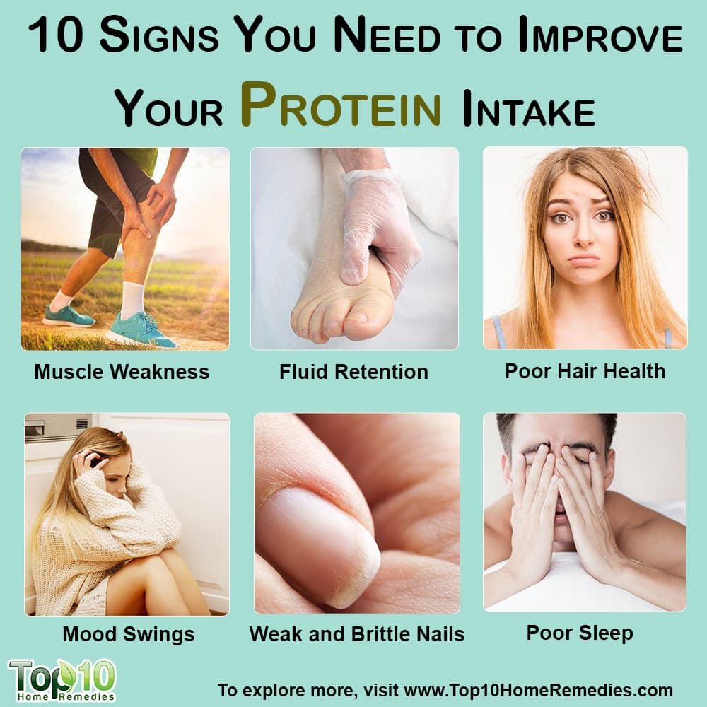 What are the signs of protein deficiency?