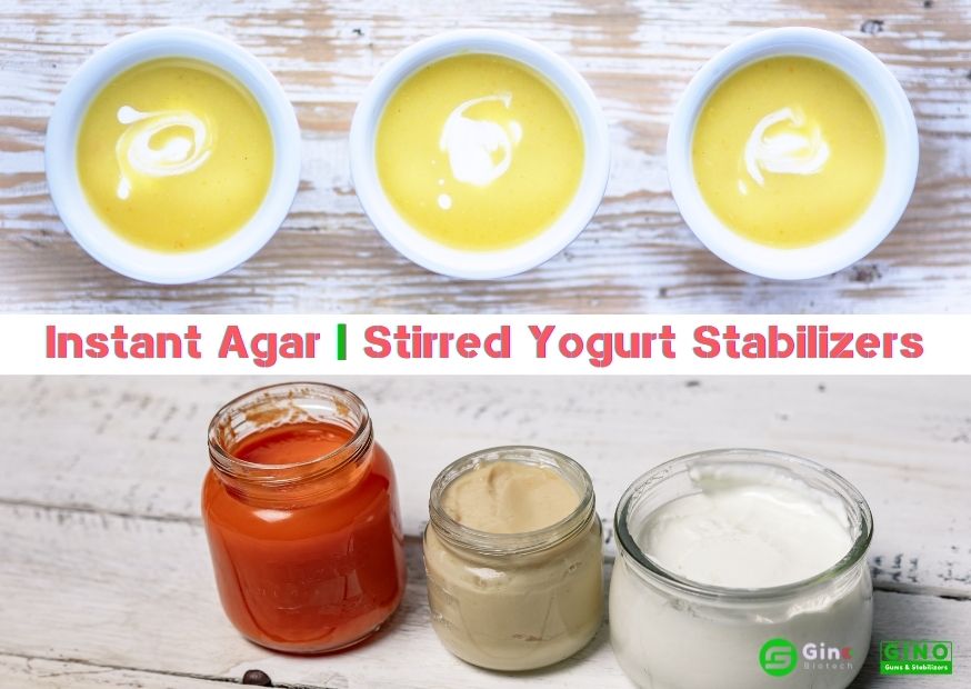 What are the stabilizers used in yoghurt?