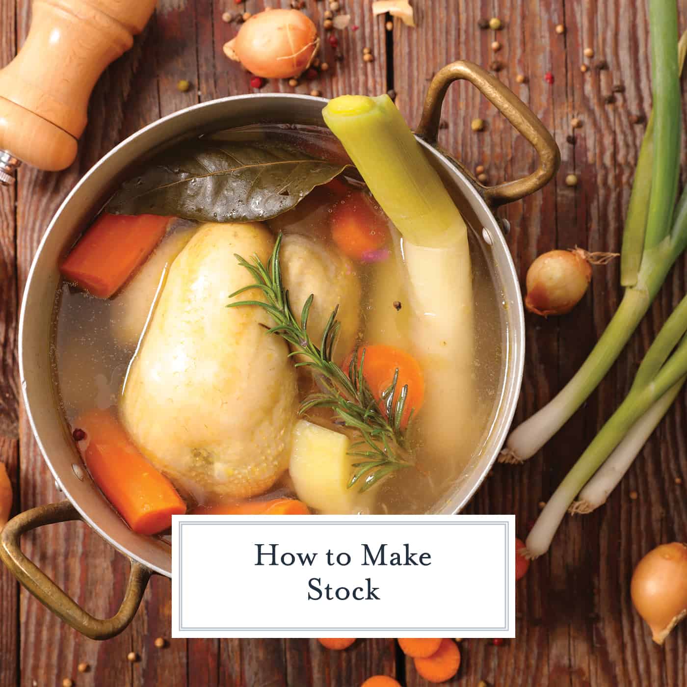 What are the steps to follow when making homemade broth stock?