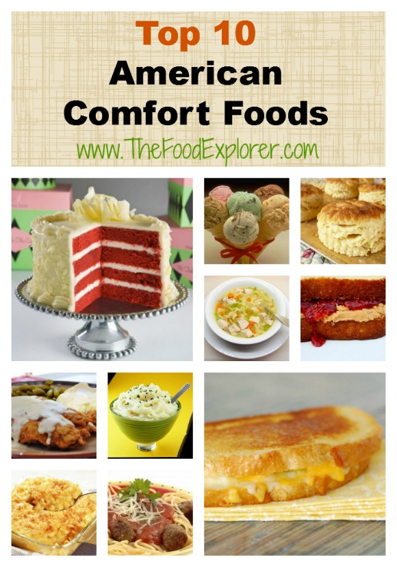 What are the Top 10 comfort foods?