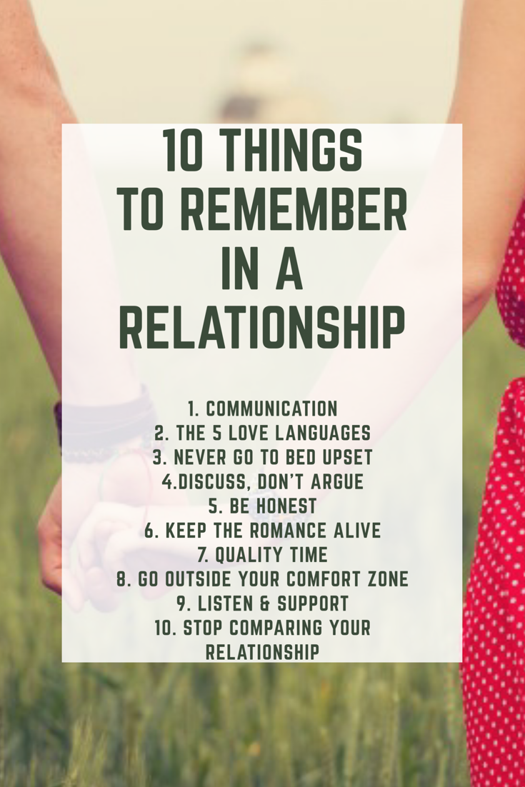 What are the top 10 most important things in a relationship?
