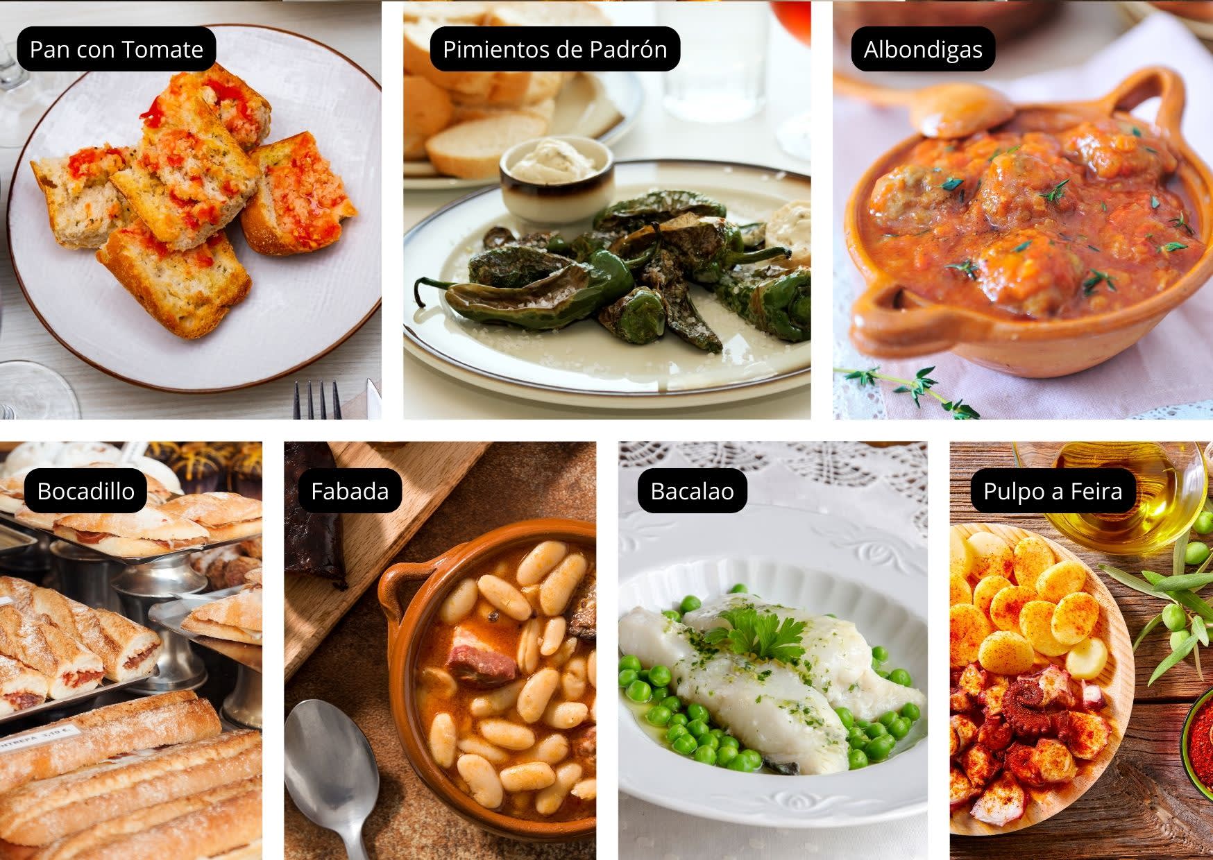 What are the top 5 Spanish foods?