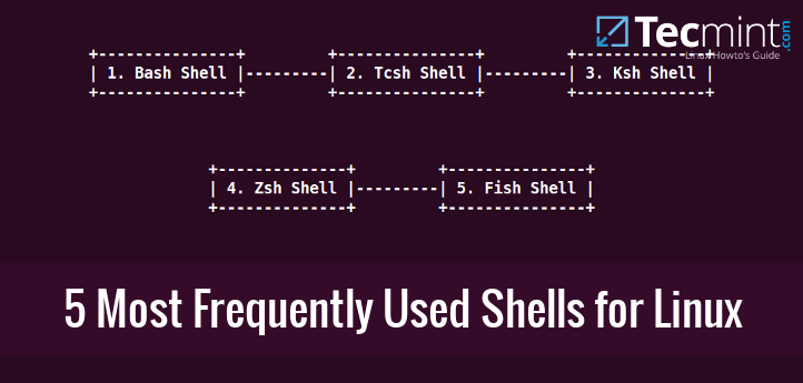 What are the types of Linux shells?