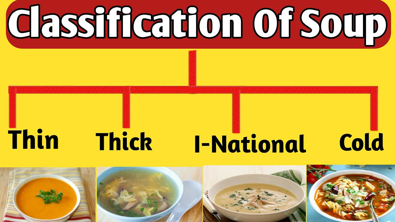 What are the types of thin soup?