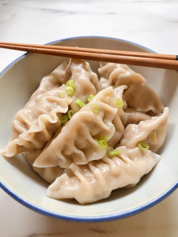 What are traditional dumplings made of?