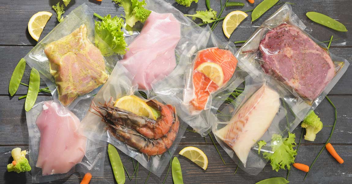 What are two advantages of vacuum packaging meat?