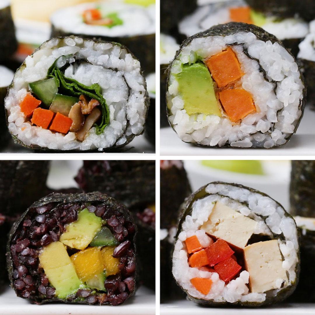 What are vegetarian sushi options?