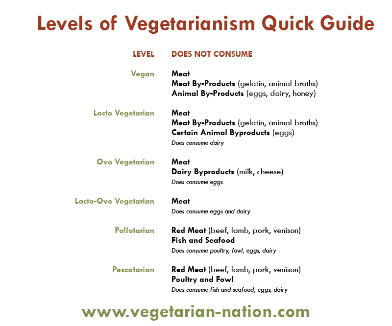 What are vegetarians not allowed to eat?