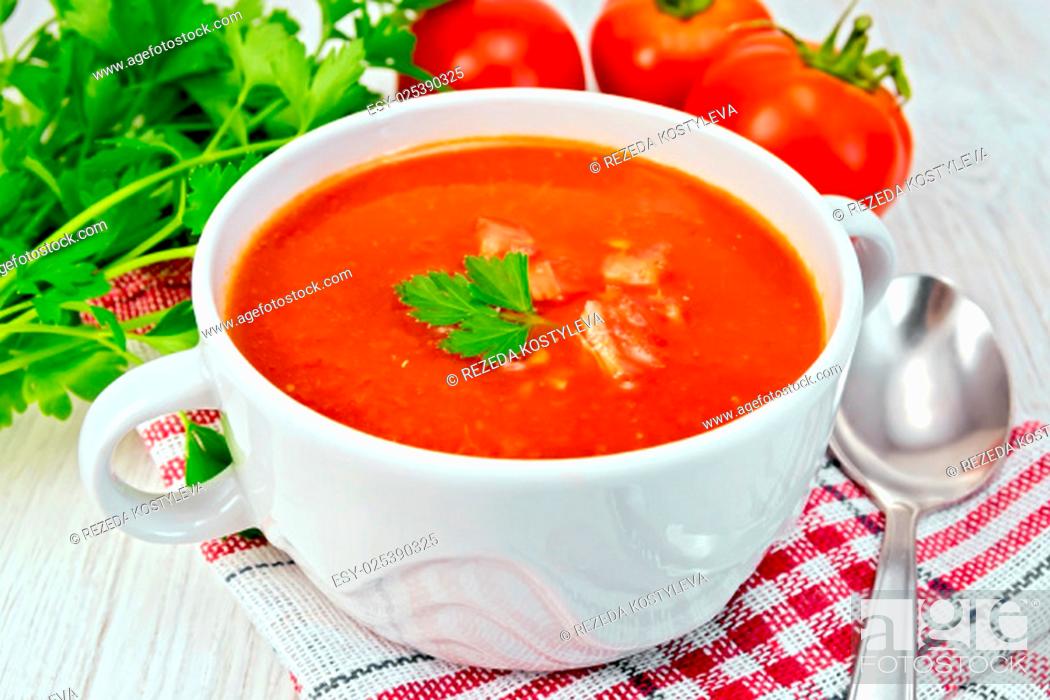 What are white chunks in tomato soup?