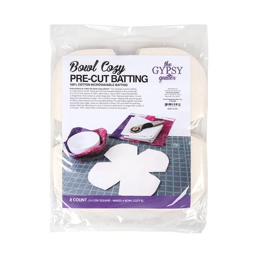 What batting is used in bowl cozies?