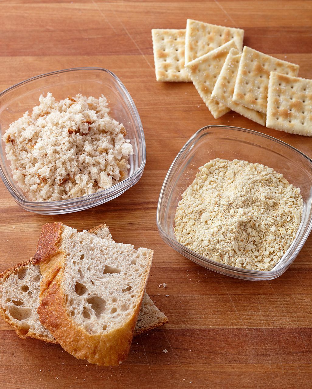 What can be used in place of cracker crumbs?