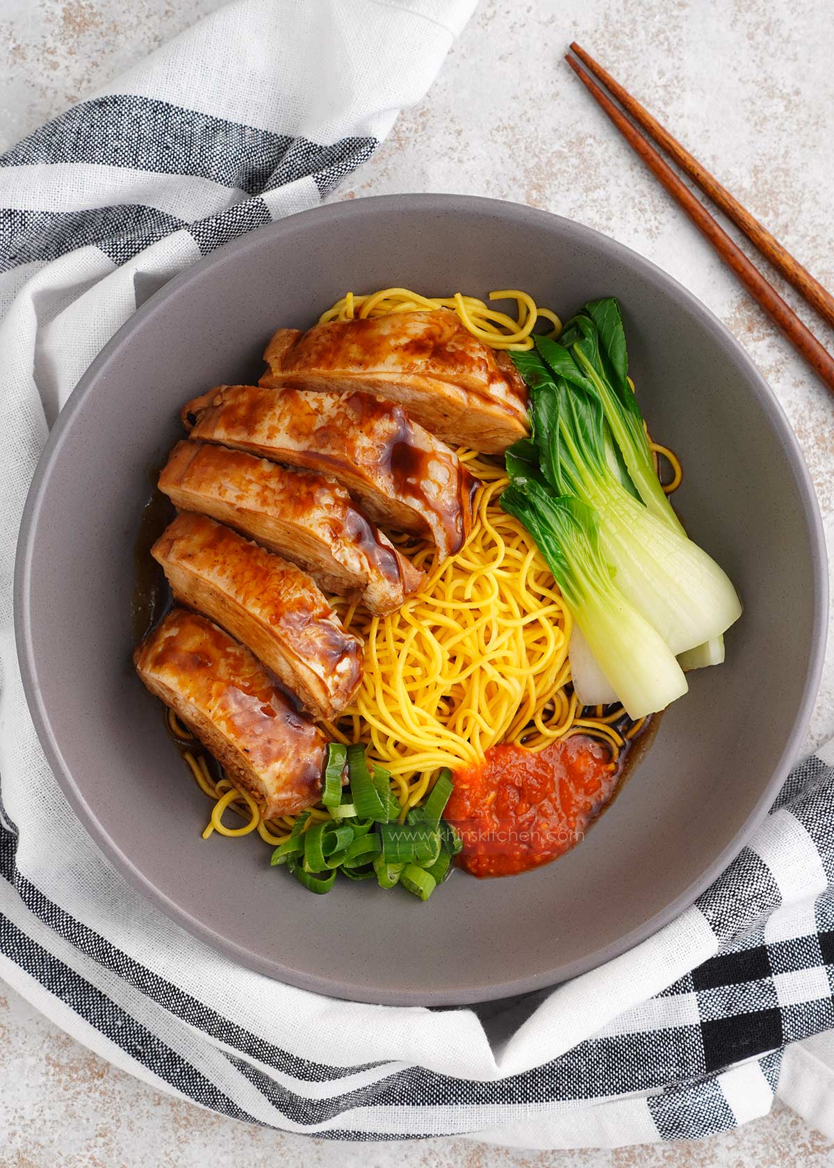 What can I add to bland chicken and noodles?