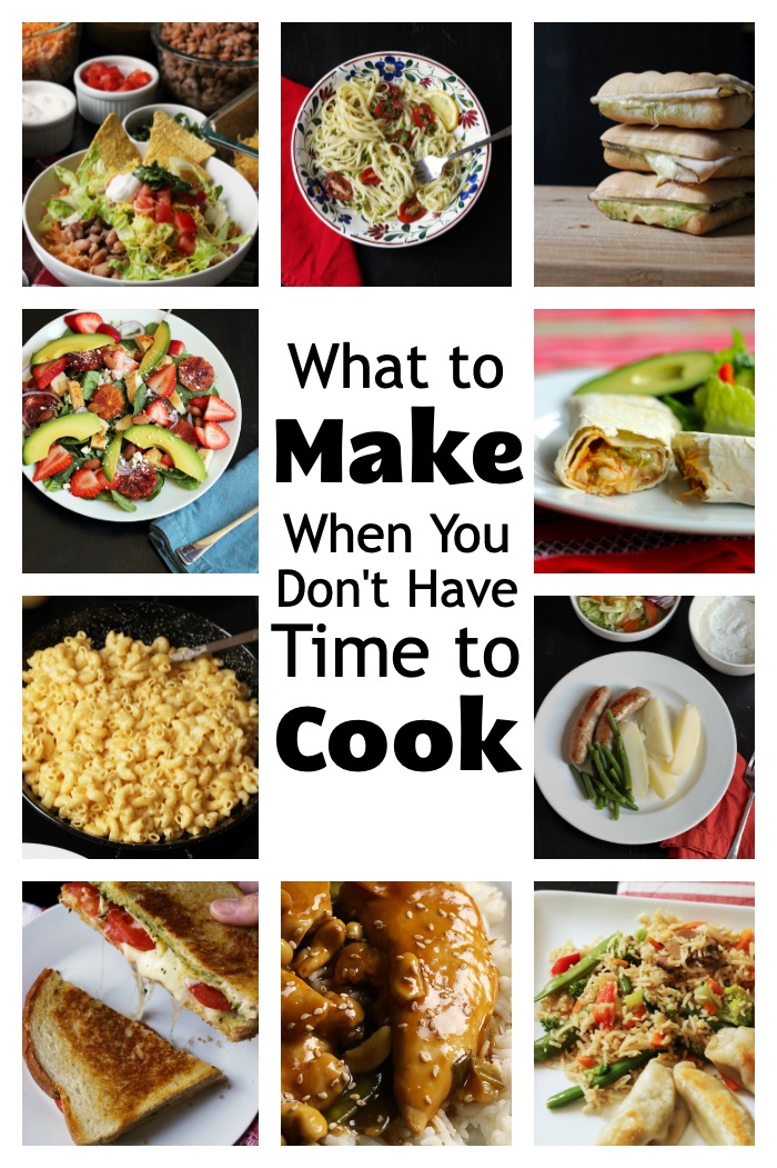 What can I cook if I don't have time?