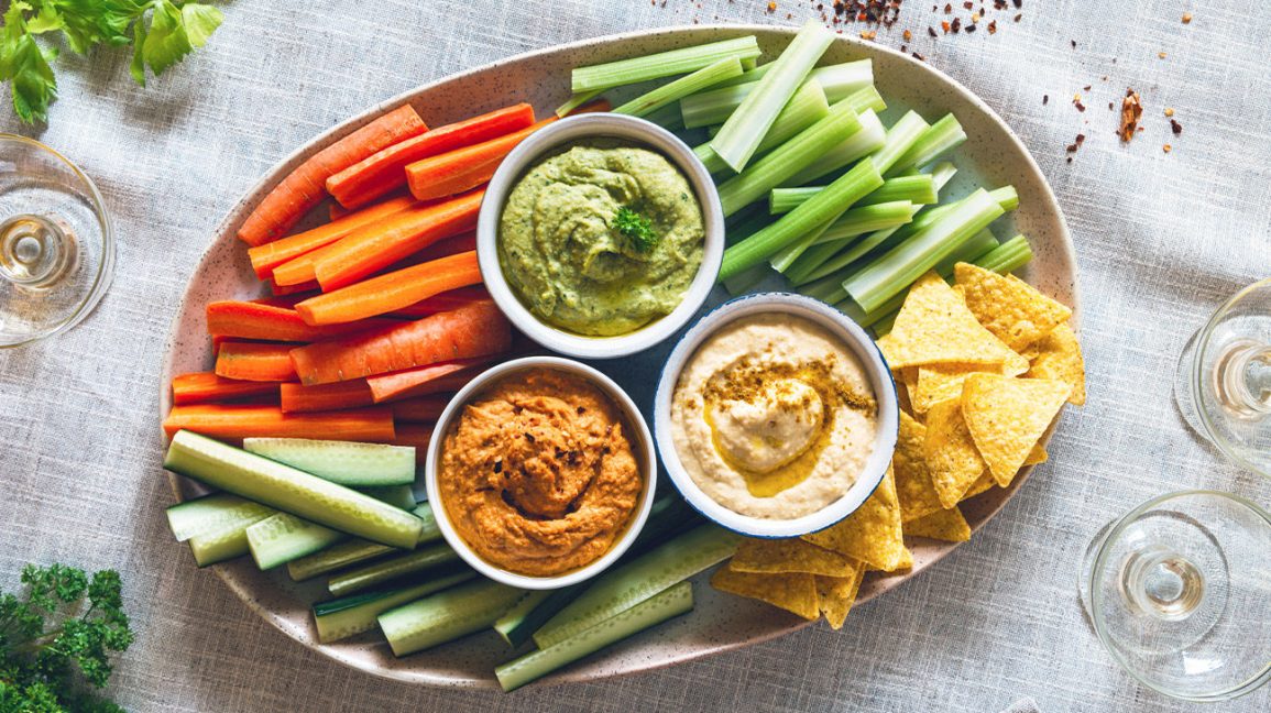 What can I dip in hummus low calorie?