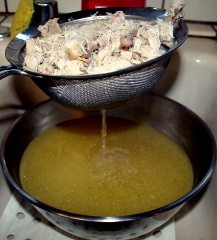 What can I do with leftover chicken meat from stock?