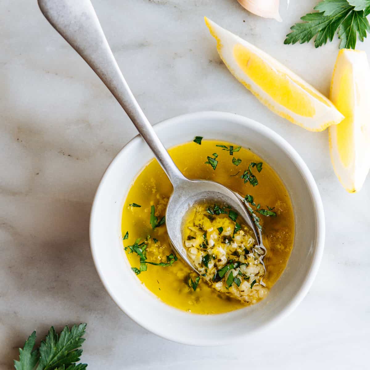 What can I do with lemon garlic butter sauce?