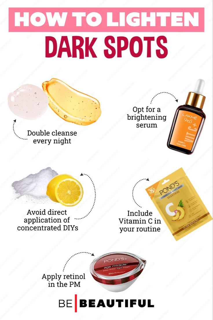 What can I drink to get rid of dark spots?