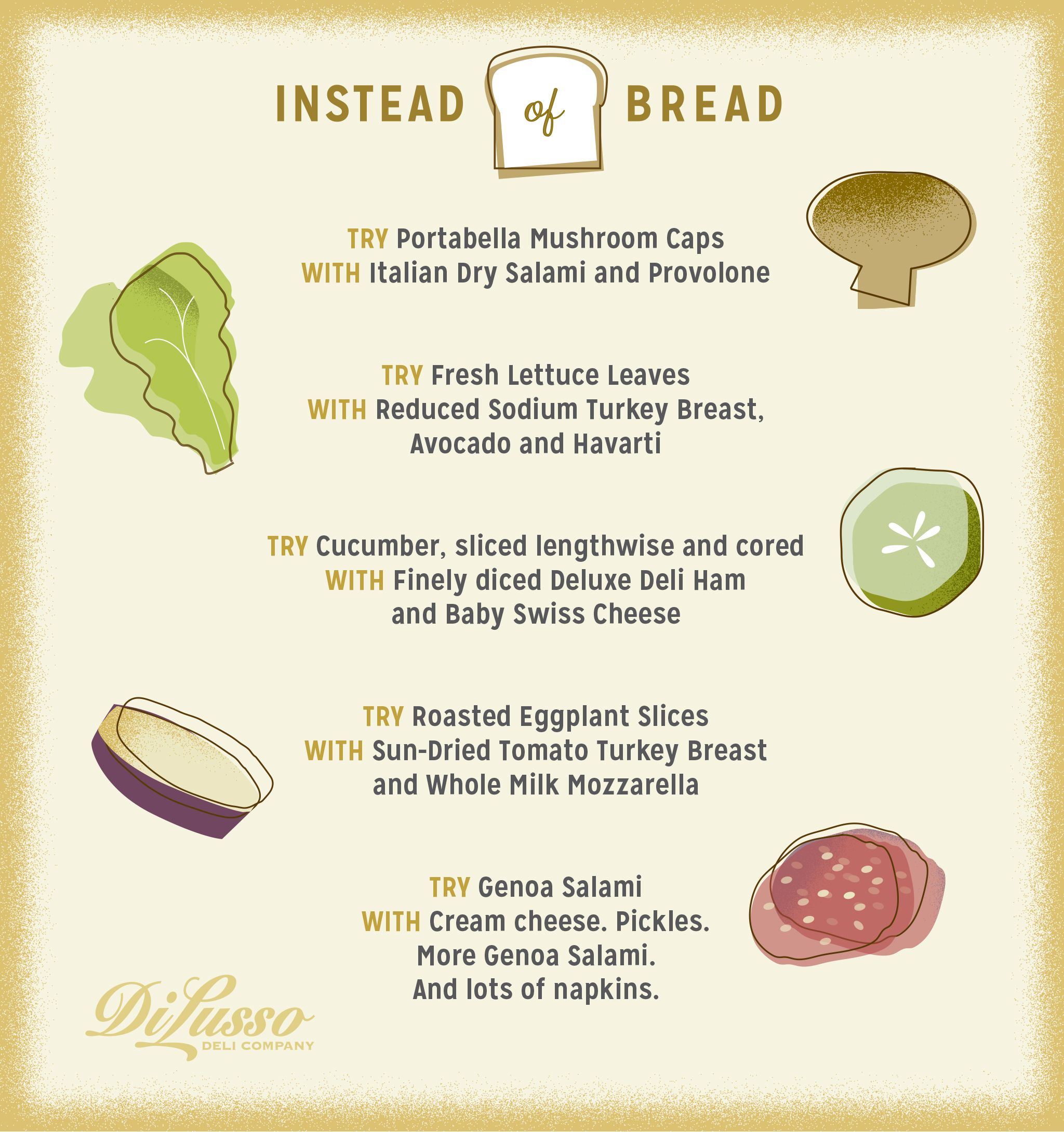 What can I eat instead of bread?