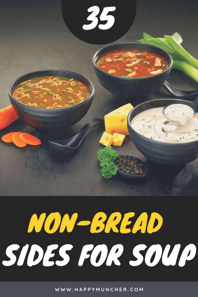 What can I eat with soup besides bread?