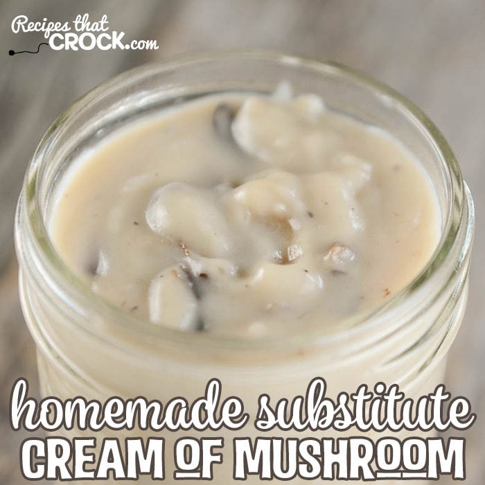 What can I substitute for a can of cream of mushroom soup?