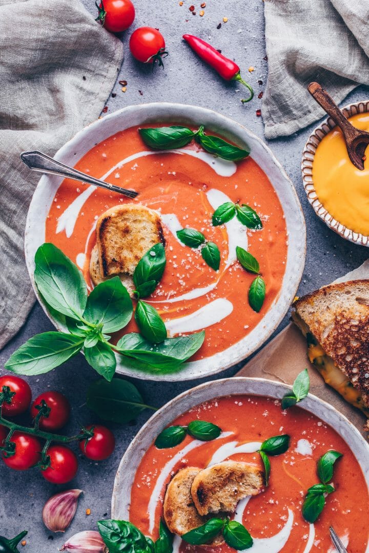 What can I substitute for broth in tomato milk soup?