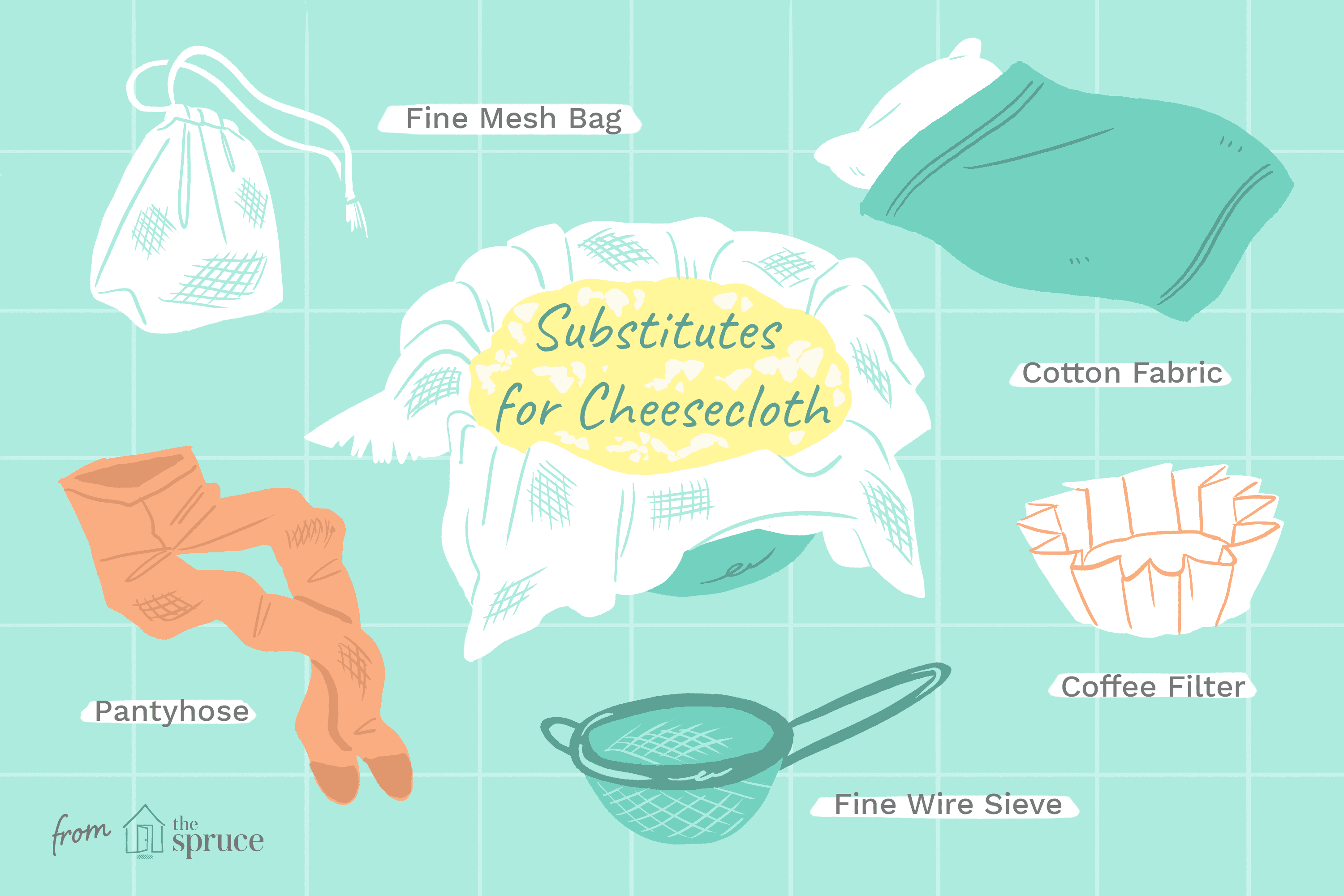What can I substitute for cheesecloth?