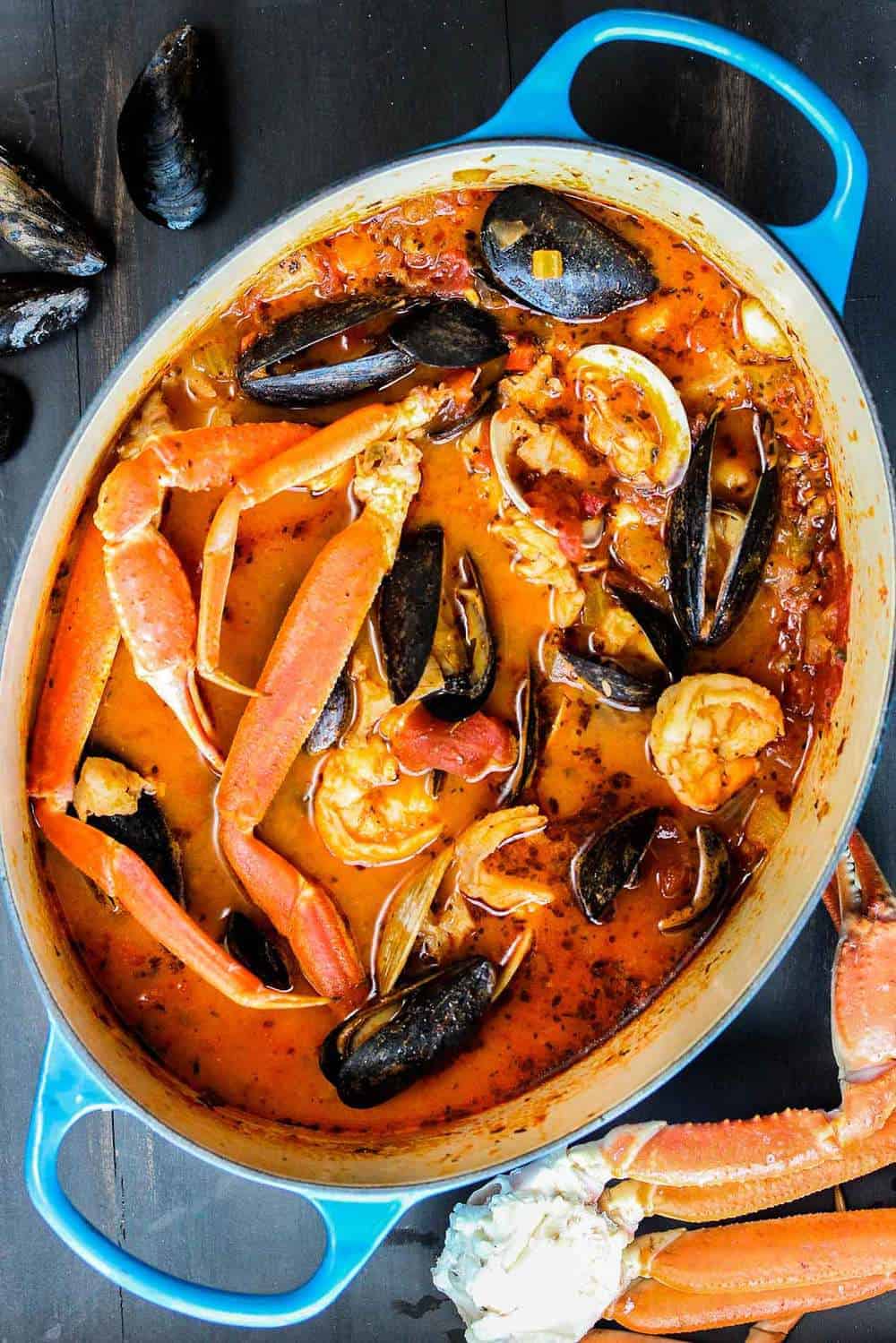 What can I substitute for crab in a cioppino?