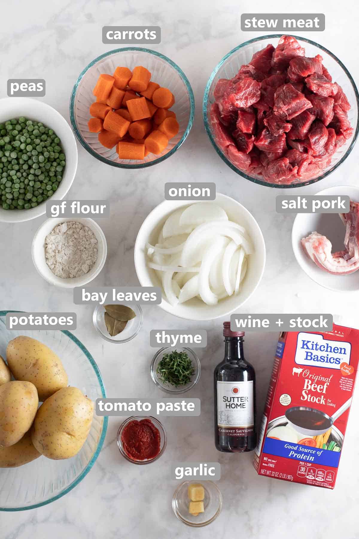 What can I substitute for flour in beef stew?