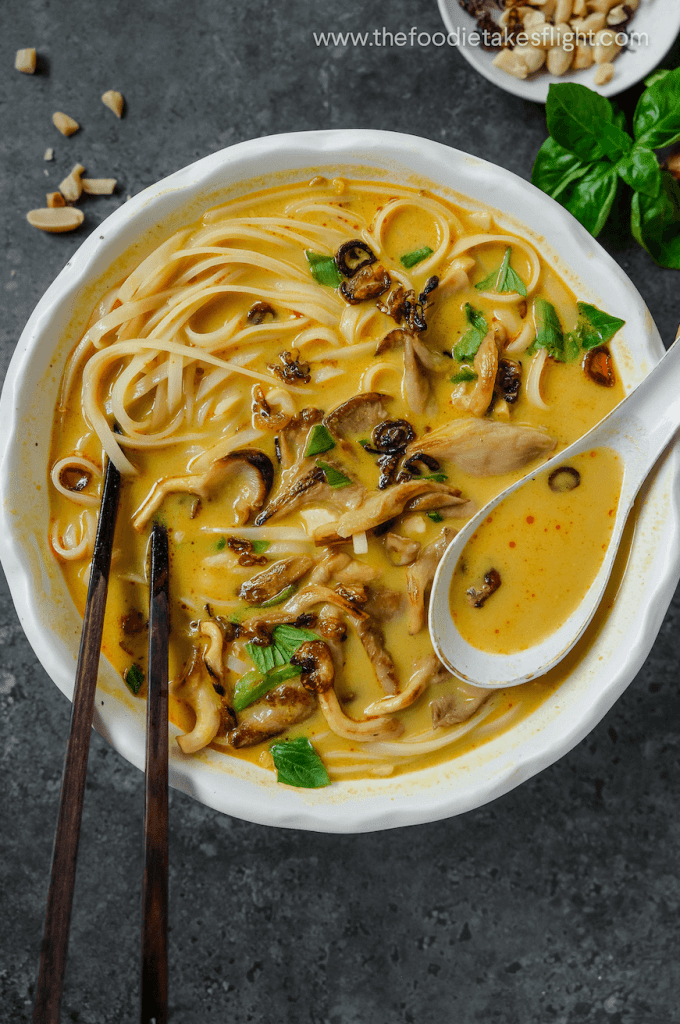 What can I substitute for rice noodles in a soup recipe?