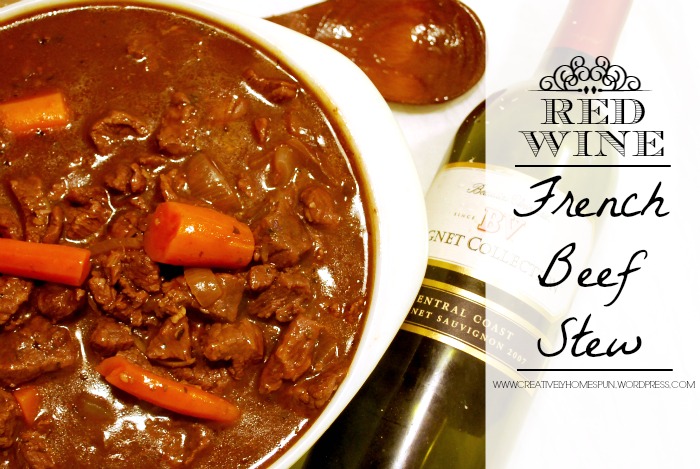 What can I substitute for wine in beef stew?