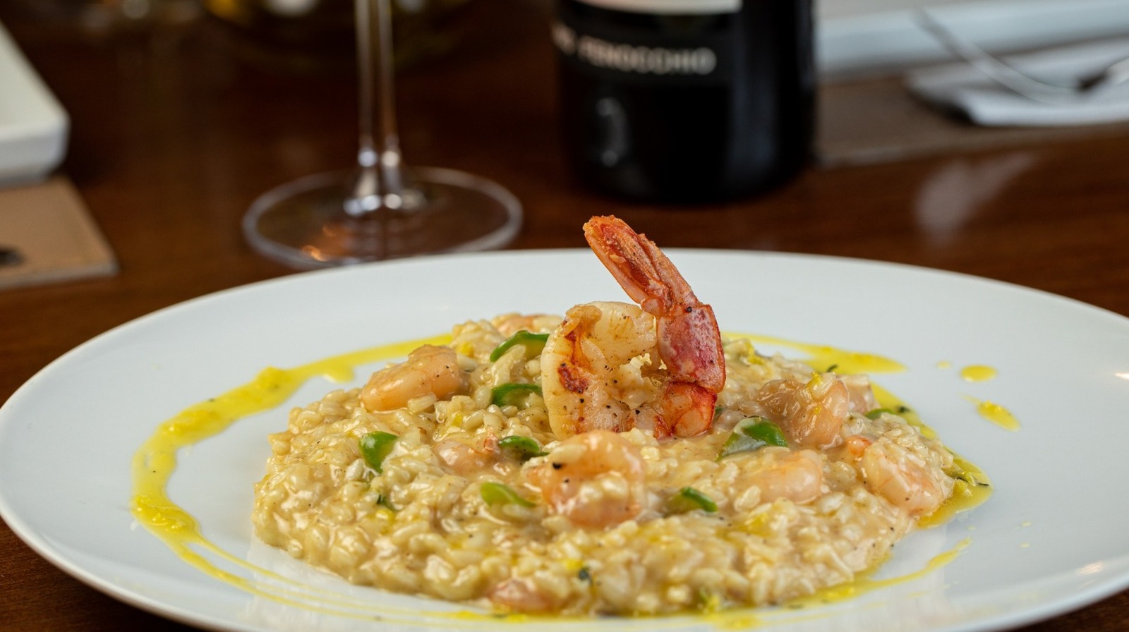 What can I substitute for wine in risotto?