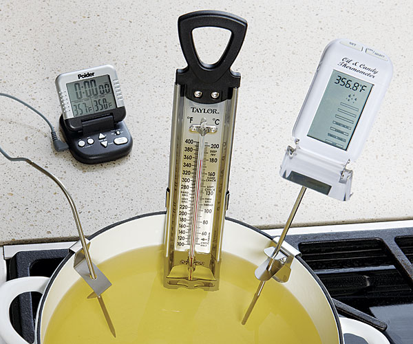 What can I use if I don't have a deep frying thermometer?