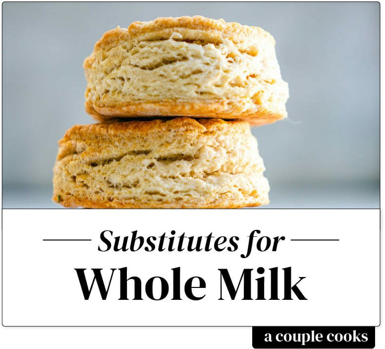 What can I use in place of whole milk?