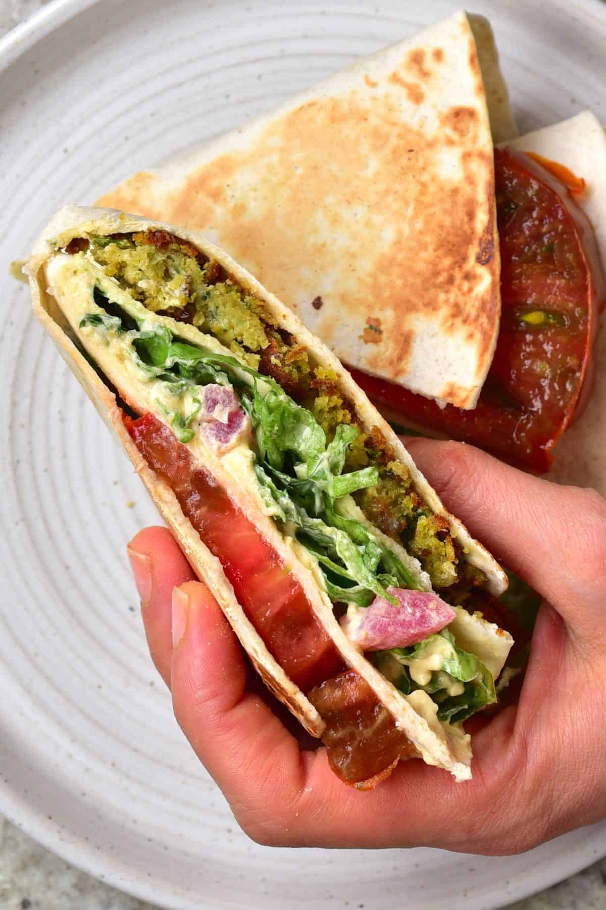 What can I use instead of a tortilla in a sandwich?