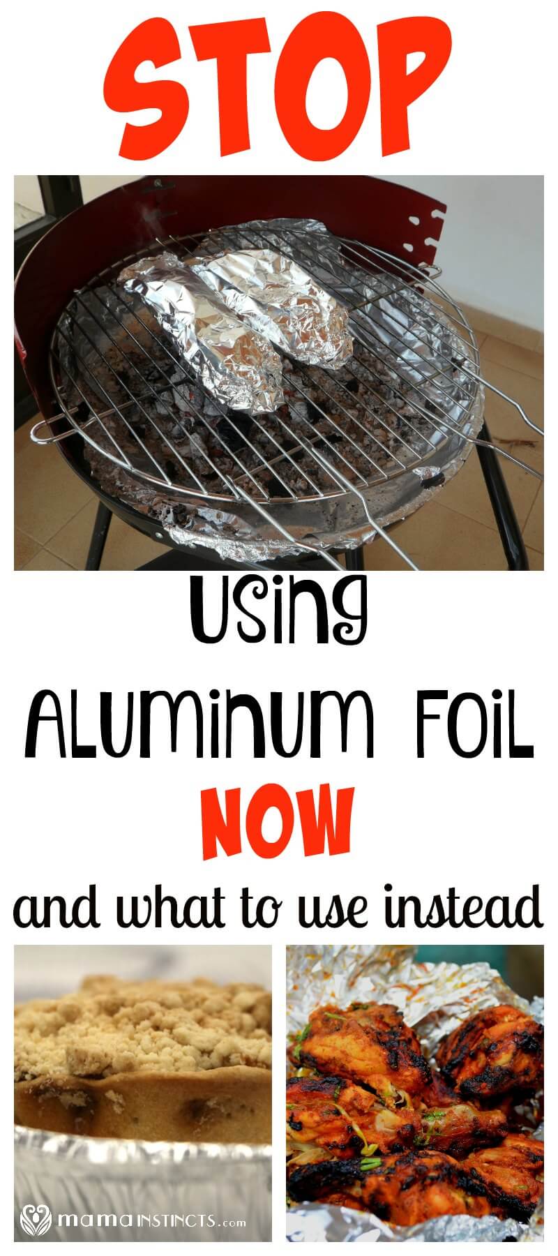 What can I use instead of aluminum foil on a grill?