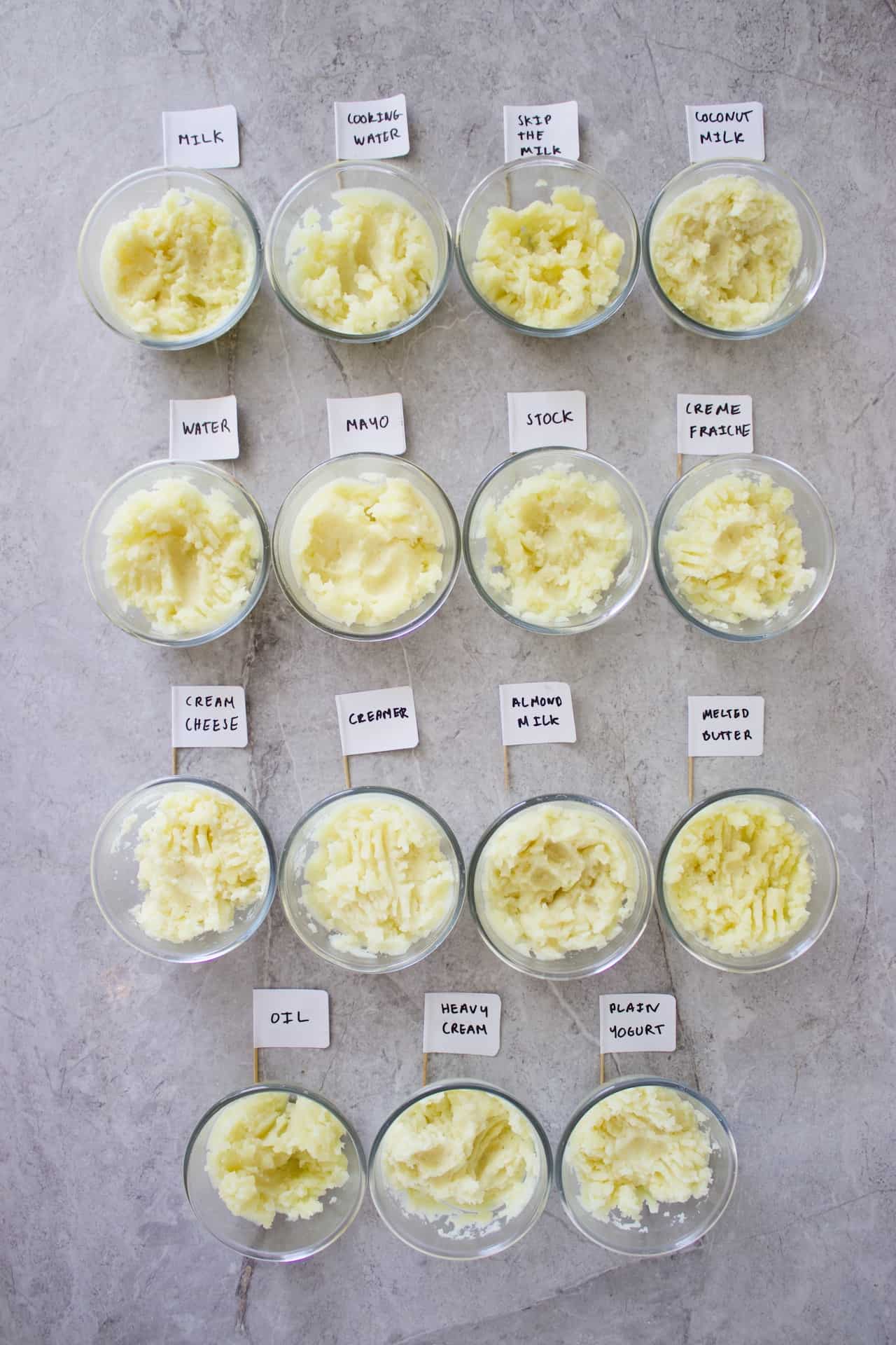 What can I use instead of milk in mashed potatoes?