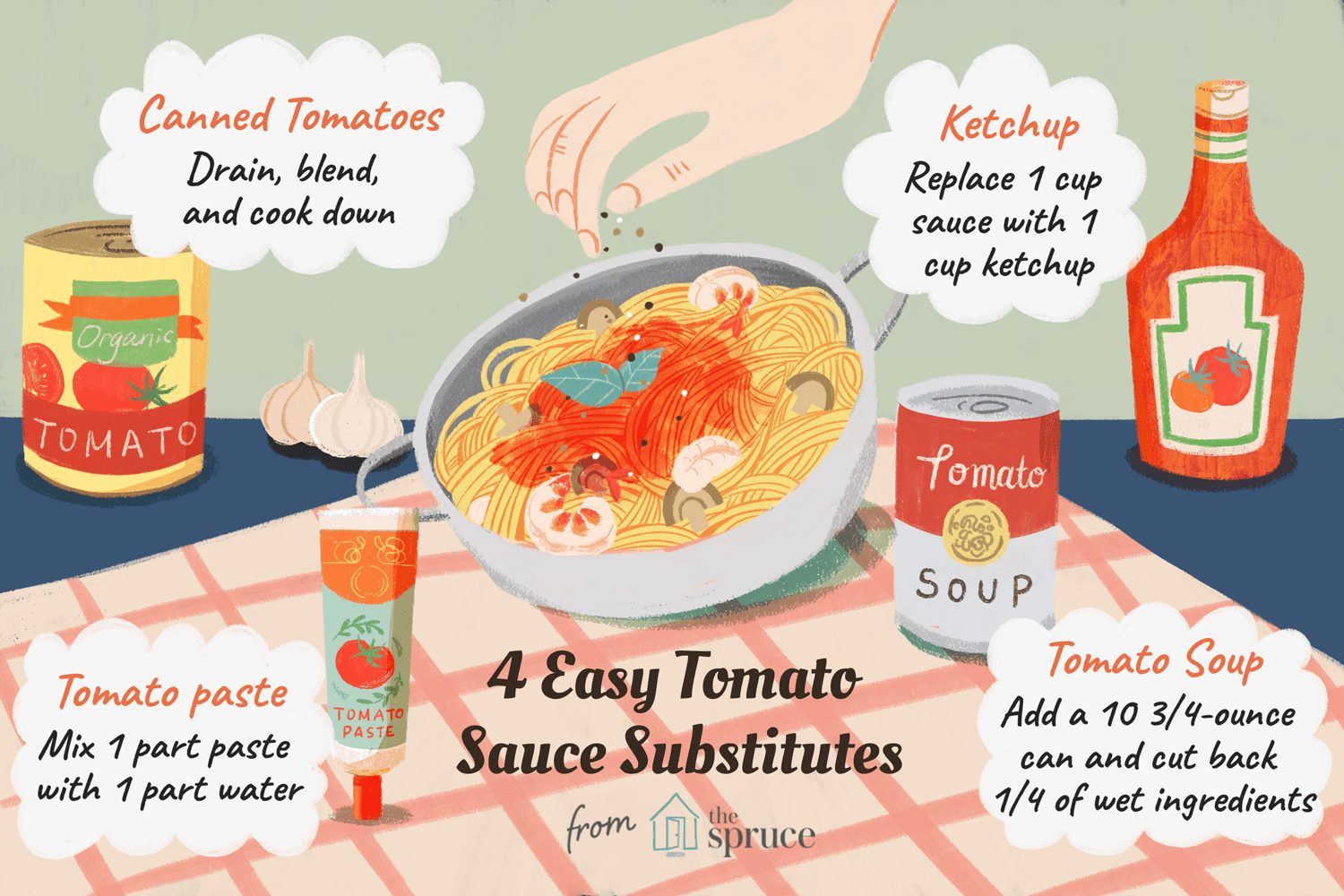 What can I use to substitute tomato sauce?