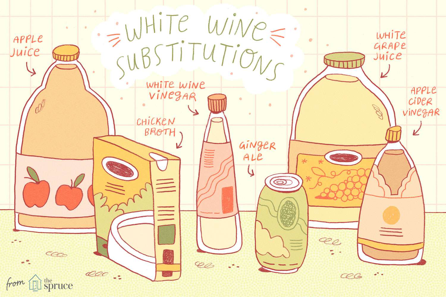 What can replace dry white wine in a recipe?