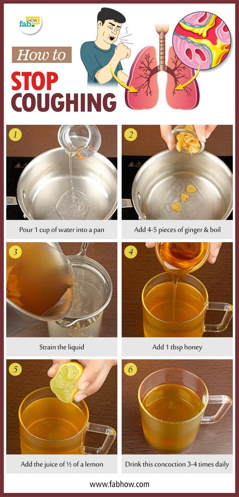 What can stop cough immediately?