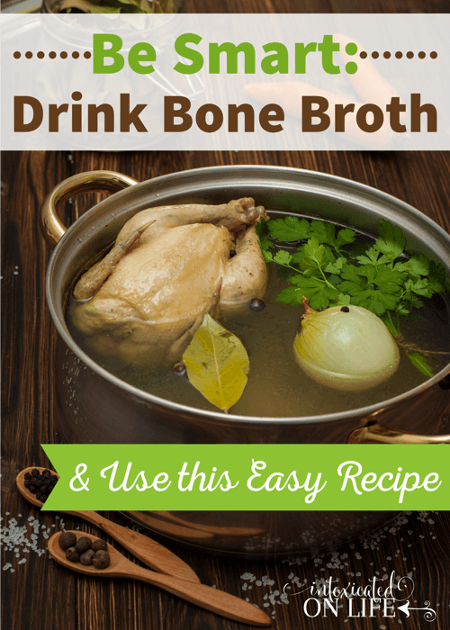 What can you add to chicken broth for drinking?