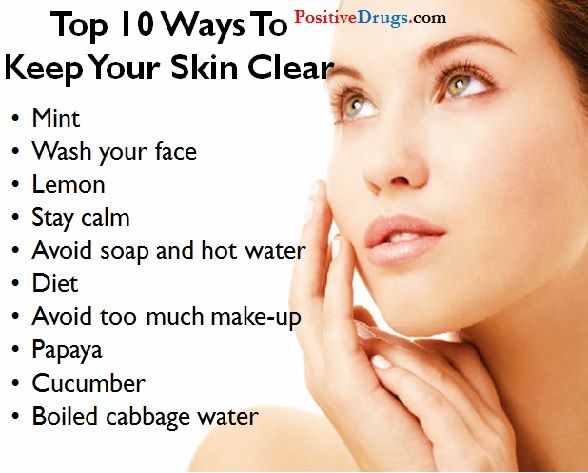 What can you drink to make your skin clear?