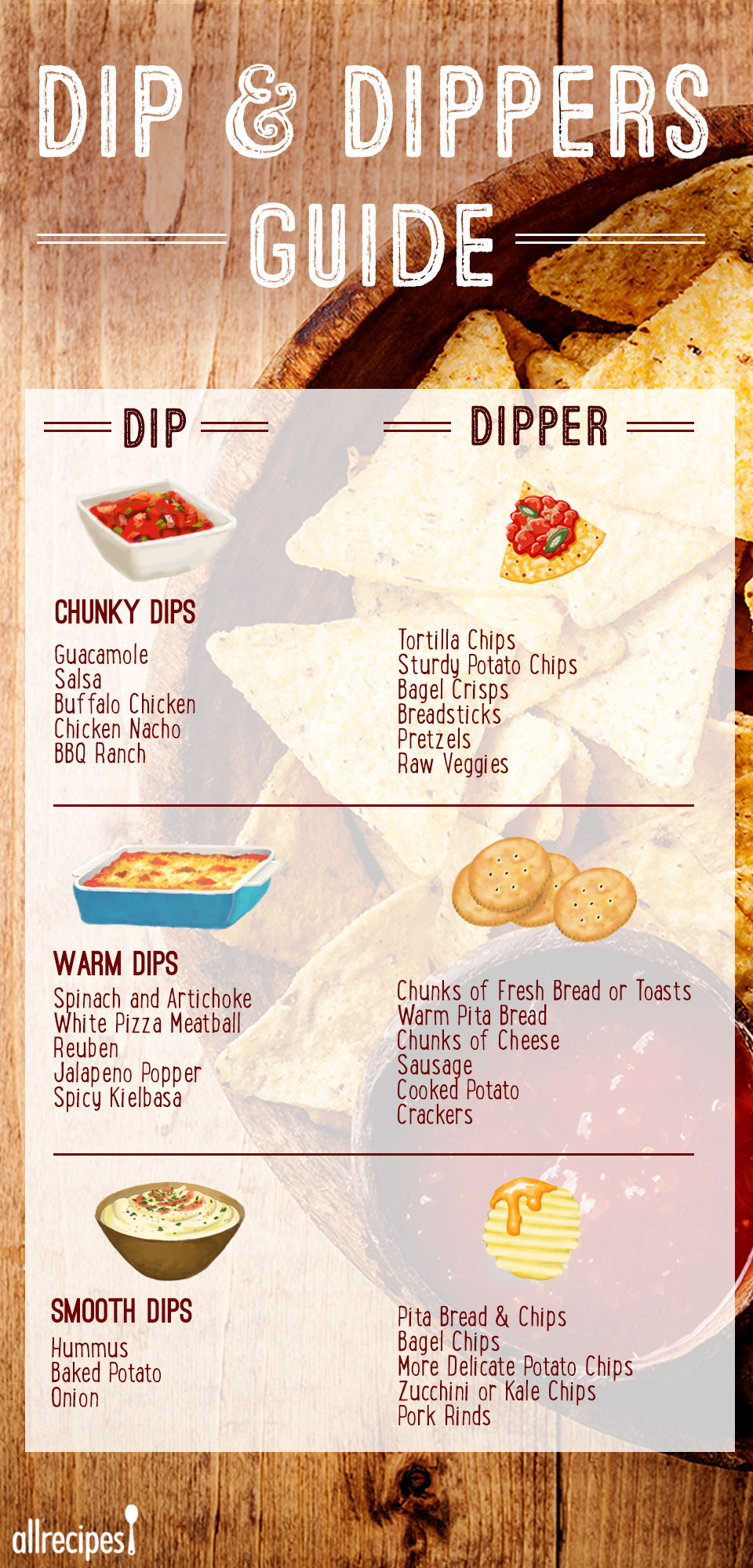 What can you eat with dip instead of chips?